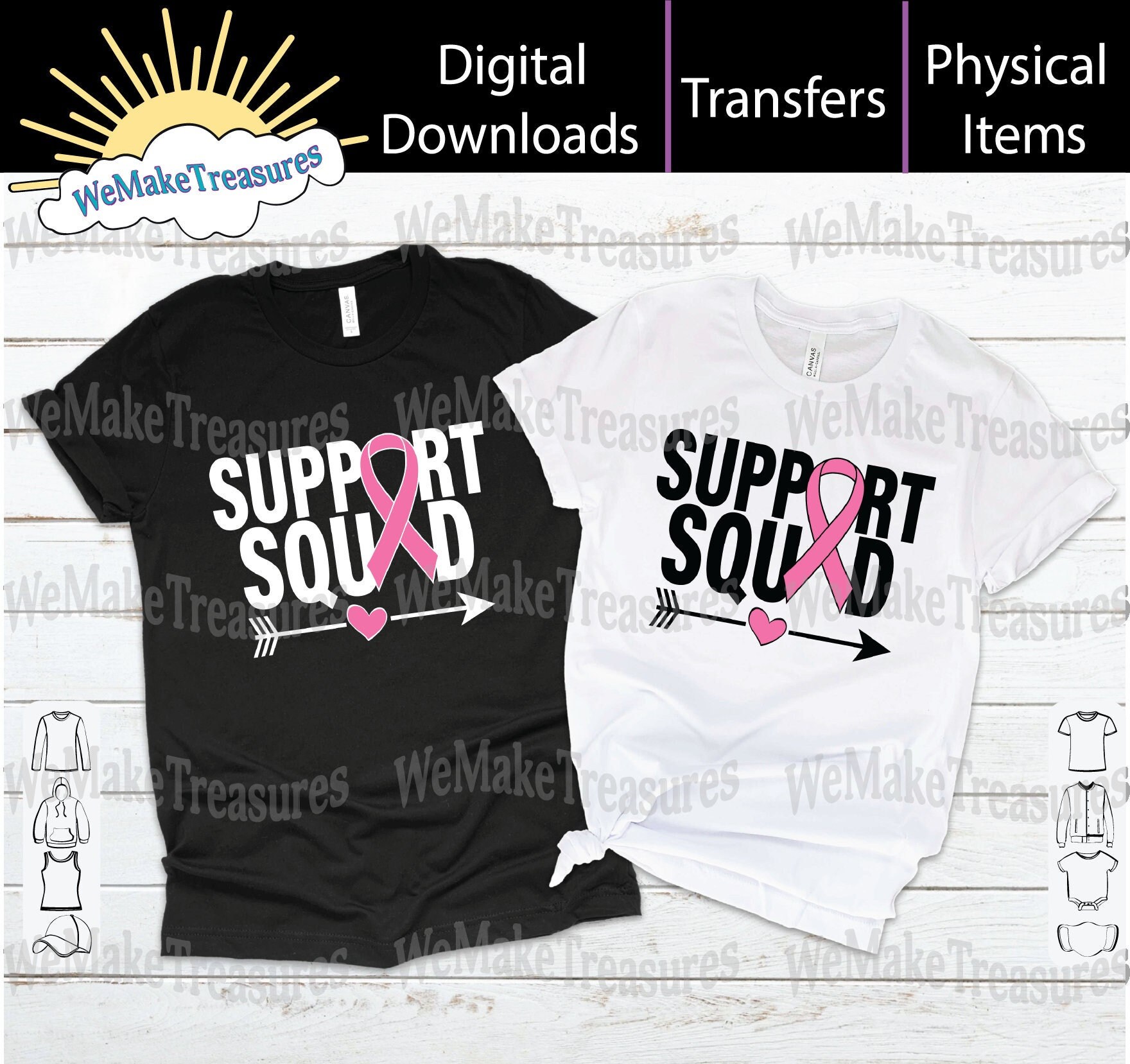 Support Squad SVG + PNG + Mockup Digital Download - Etsy