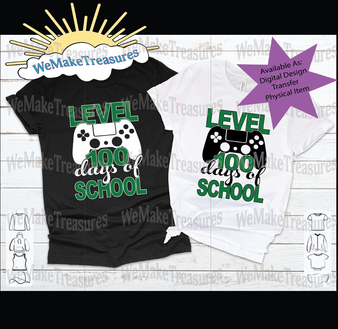 Level 100 Days - Svg/png/mockup Digital Download - Etsy