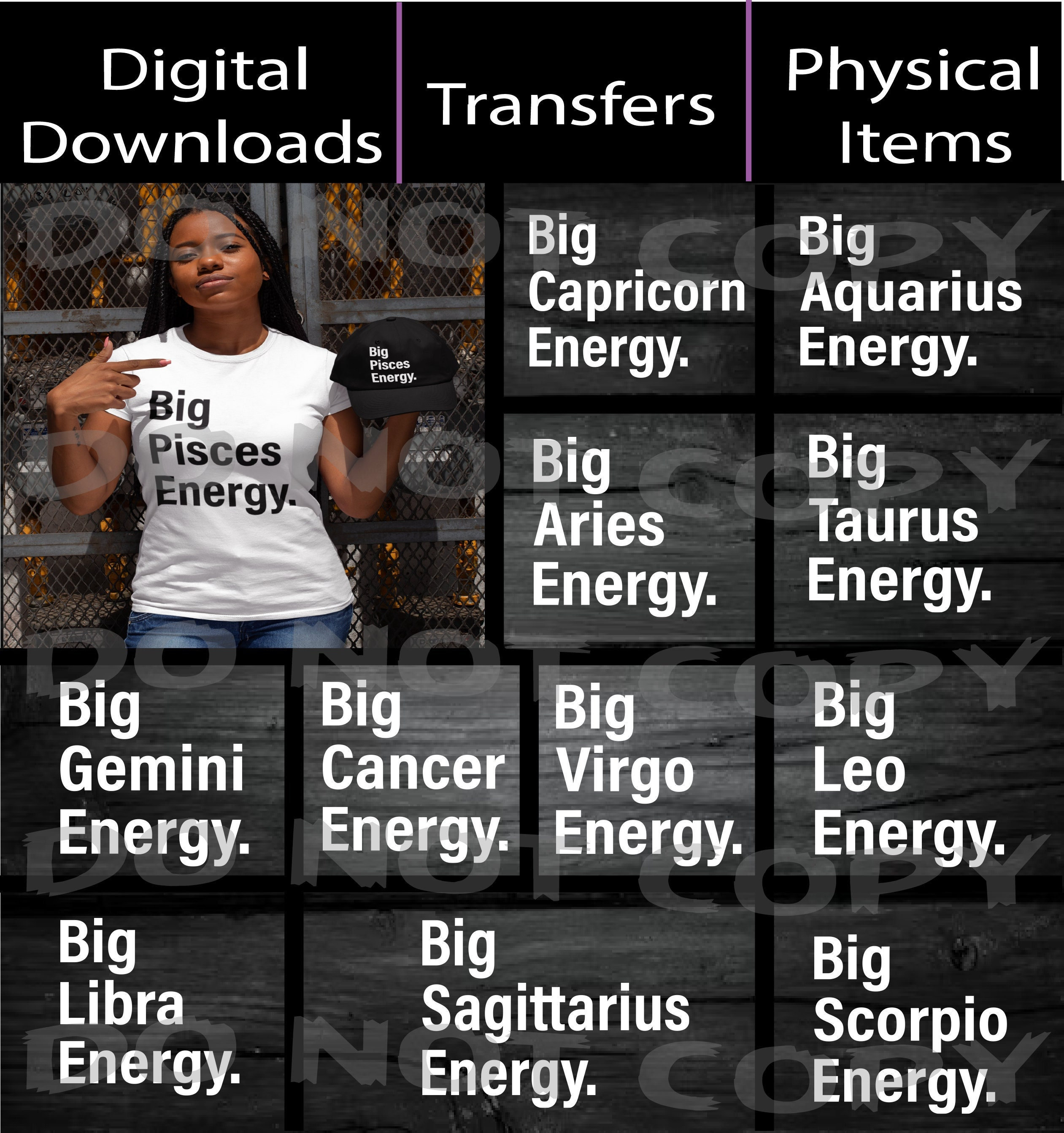 Big Zodiac Energy Bundle - SVG | PNG | Mockup Digital Download - Etsy
