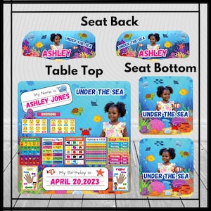 Custom Under the Sea Learning Table Design Template | Editable Canva Kids Table | Preschool ...