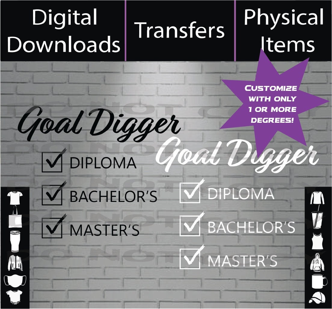 Goal Digger - SVG | PNG | Mockup - Digital Download - Etsy