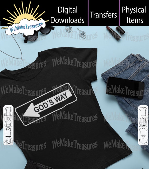 Gods Way Sign Svg/png/mockup Digital Download - Etsy