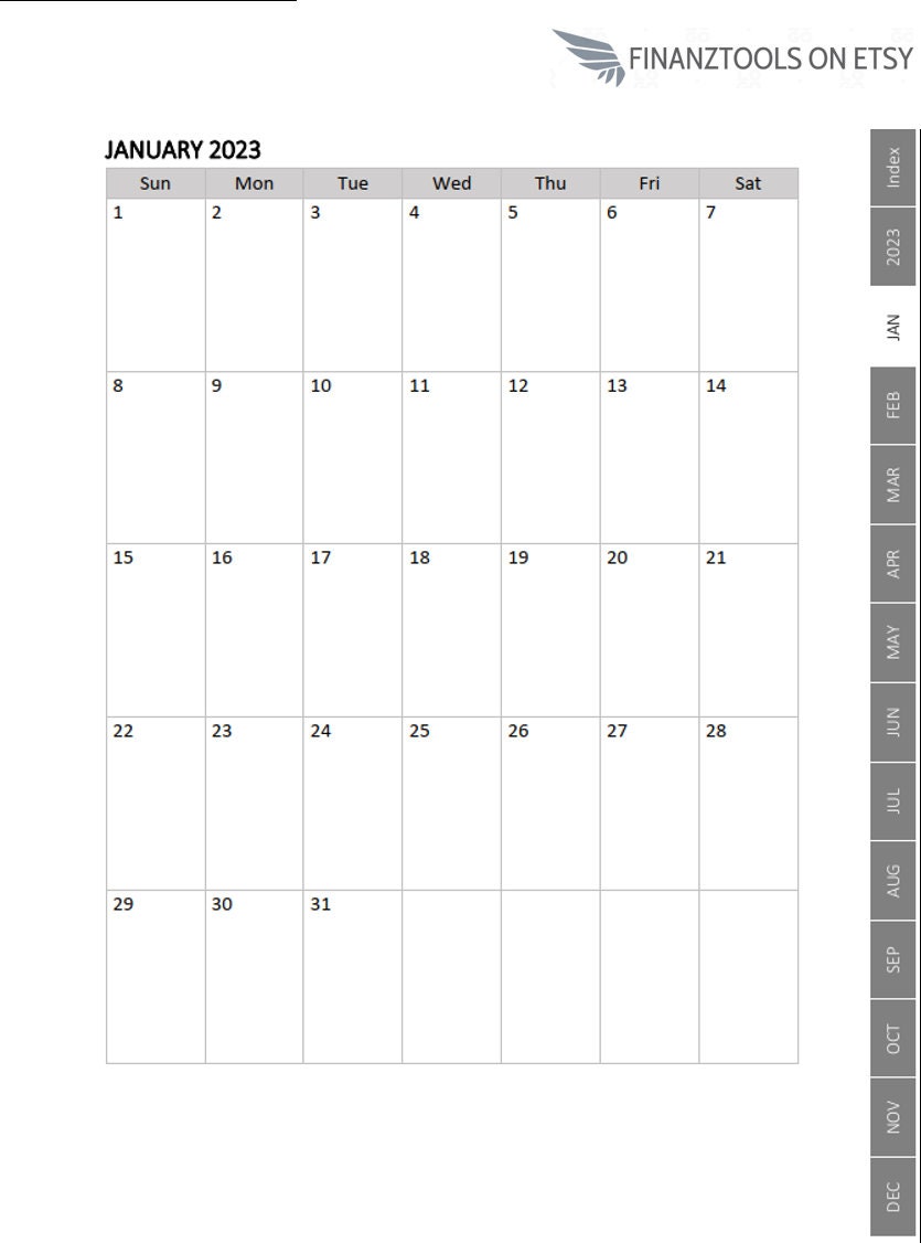 2023 Digitaler Planer für das Remarkable 2 Tablet mit Kalender ...