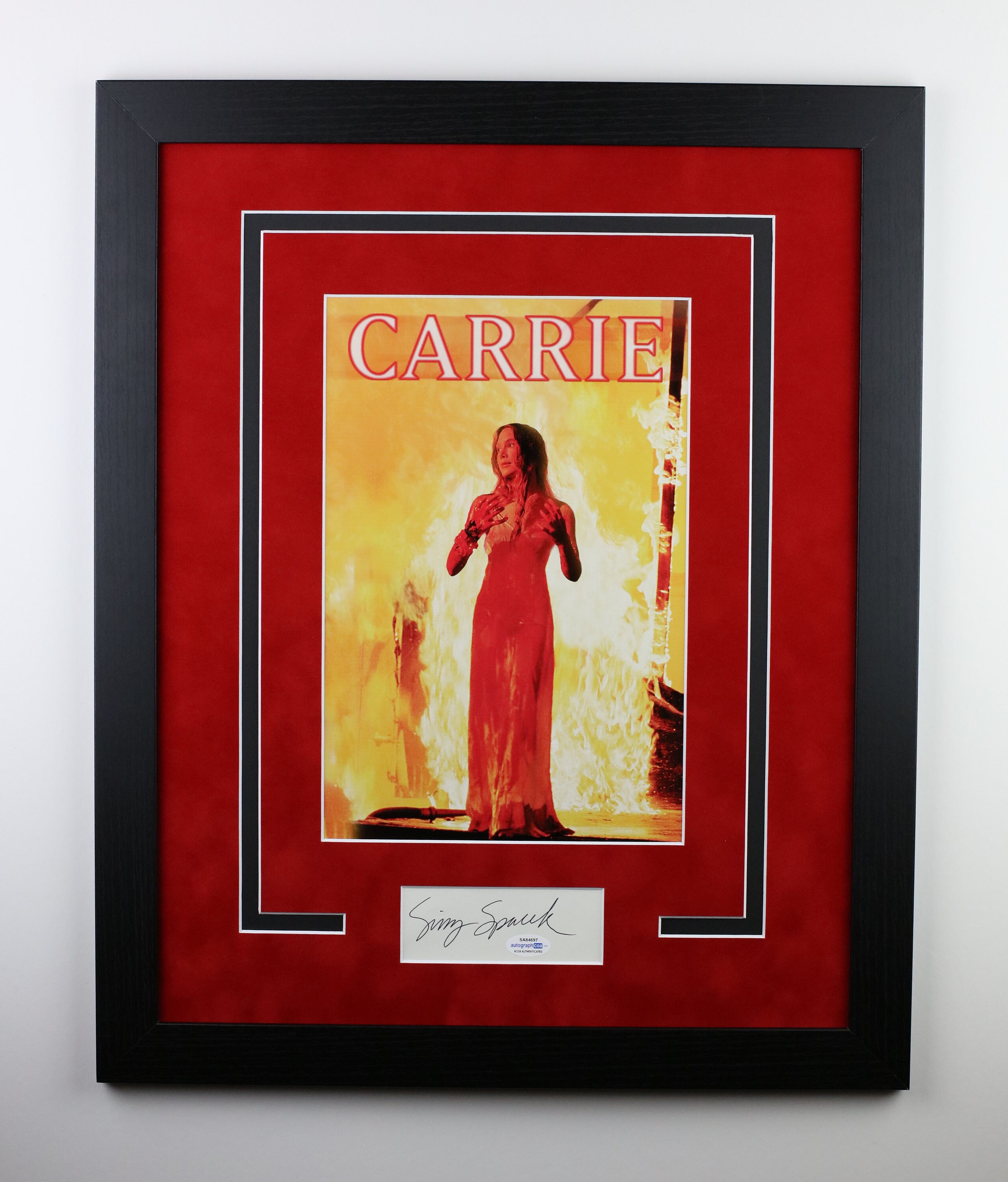 Carrie Sissy Spacek Autographed Signed Framed Poster Photo Horror ...