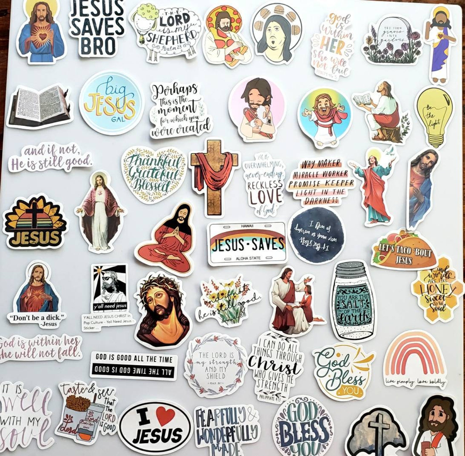 20 Pieces Jesus Christian Bible Verses Catholic Mary Theme - Etsy