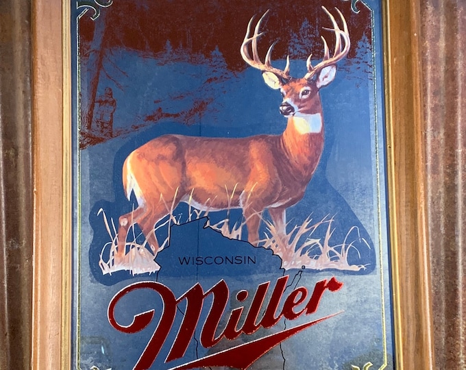 First Edition, Miller High Life, Bar Mirror, Wisconsin, Deer - Etsy