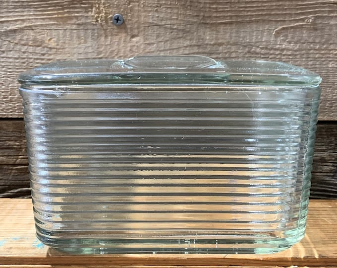 Vintage Small Rectangular Glass Covered Refrigerator Dish, 6" X 4.5" - Etsy