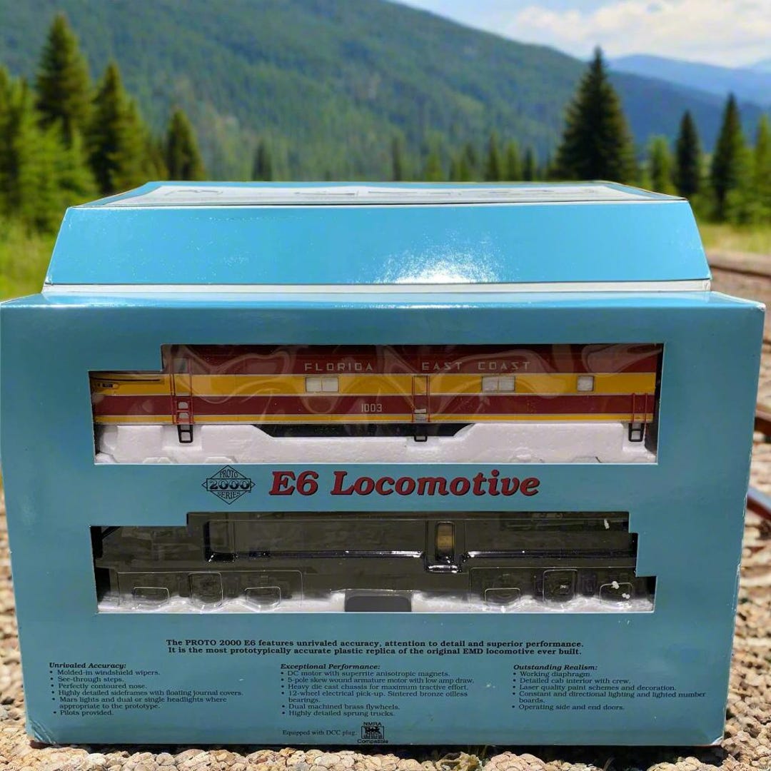 Life-like Trains, Ho Scale, E6 Locomotive, Florida East Coast, No. 1003 ...