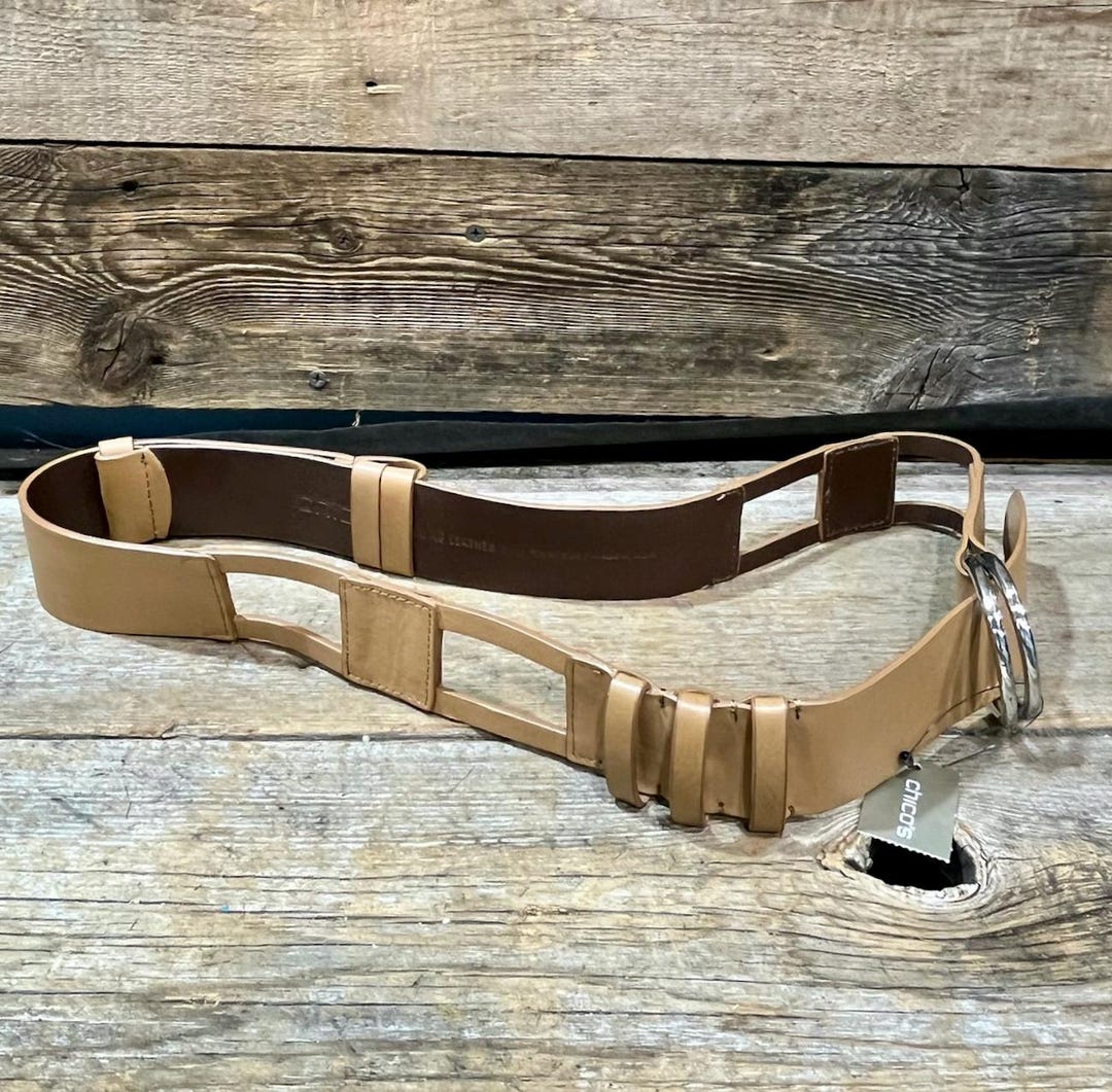 Chico's, Dreama Double Strap 2 SZ SBA Belt, Arabian Camel, S/M, NWT - Etsy