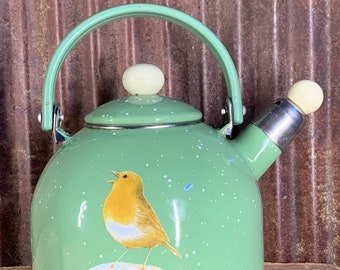 Vintage Enamelware Yellow Teapot Kettle 32oz Made in Japan - Etsy