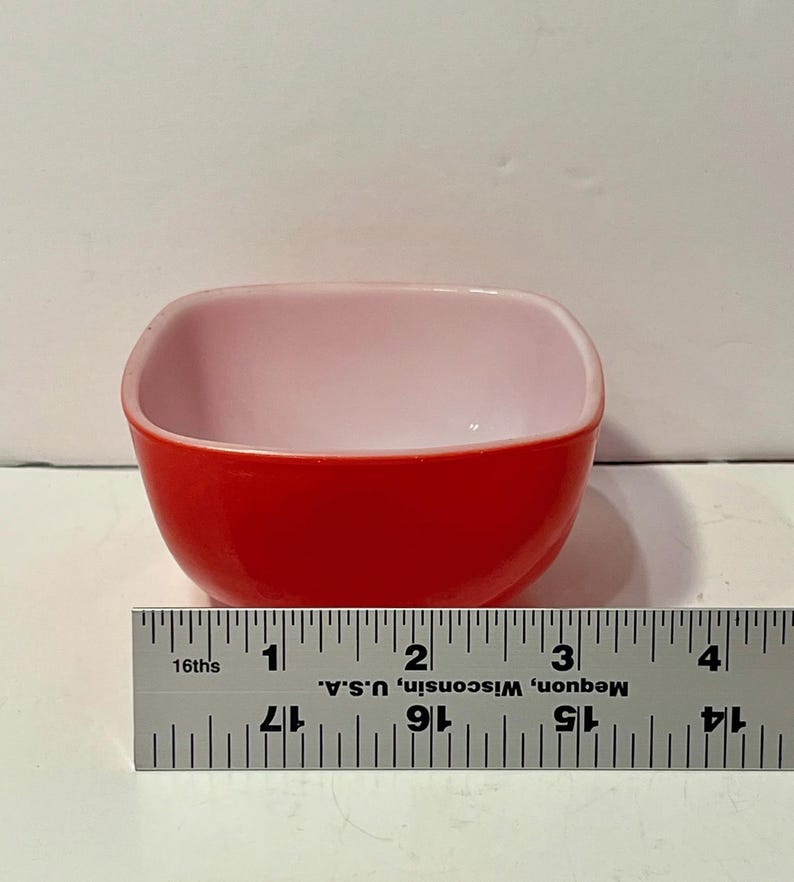 1940s-50s Pyrex, Autumn Red 407, 7oz Dessert Bowl - Etsy