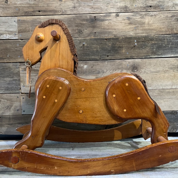 Wood Rocking Horse - Etsy