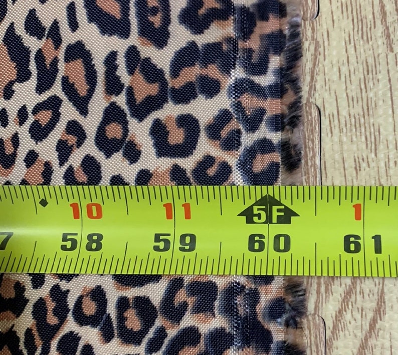 Leopard Panther Cheetah Print Fabric, Polyester 60 Width Fabric by the ...