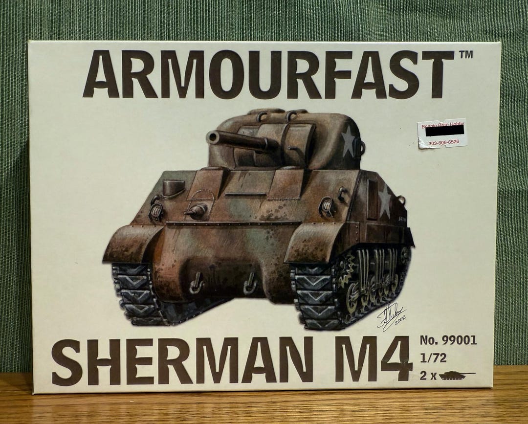 Armourfast, Sherman M4, No. 99001, 1:72 Scale, Model Kit, NIB - Etsy