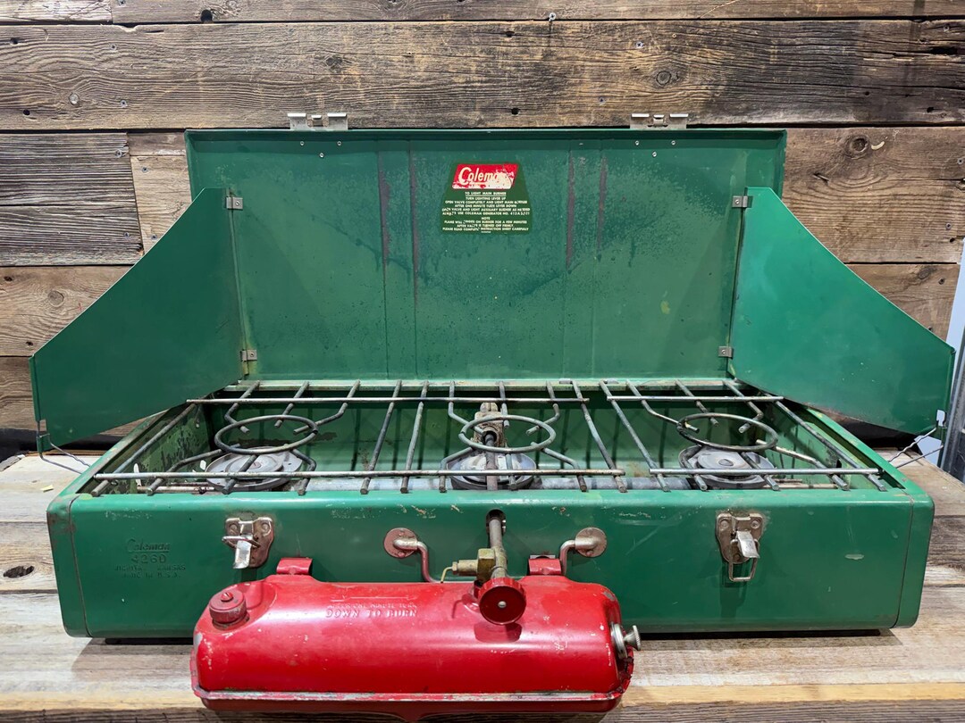 Vintage Coleman, 426D Triple Burner Camp Stove - Etsy