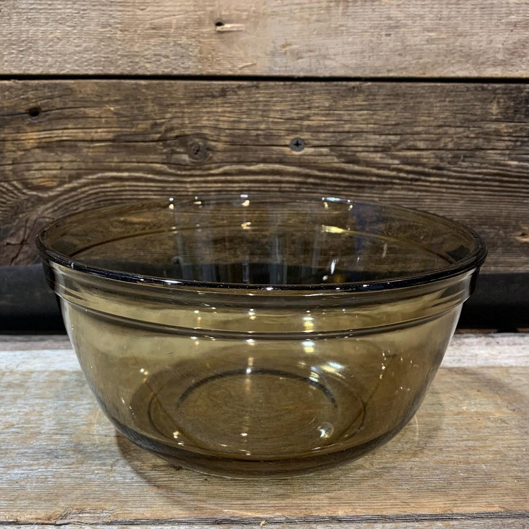 Anchor Hocking, Mixing Bowl, 4.5C, Amber Brown Glass - Etsy
