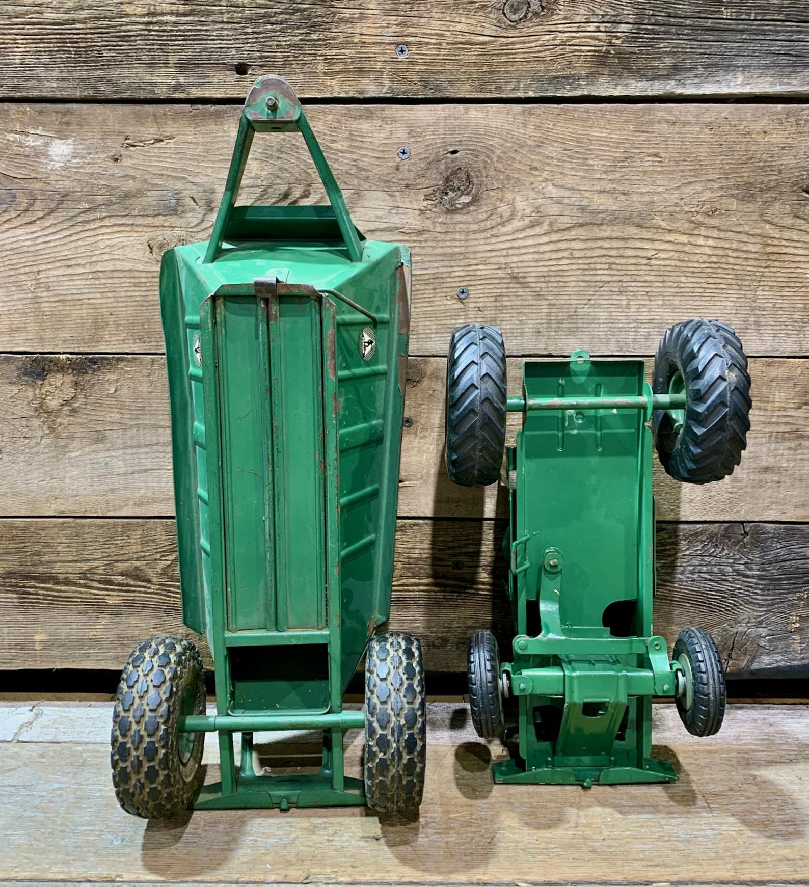 1940s-60s Doepke Model Toys, Green, Euclid Earthmover, Pressed Steel - Etsy