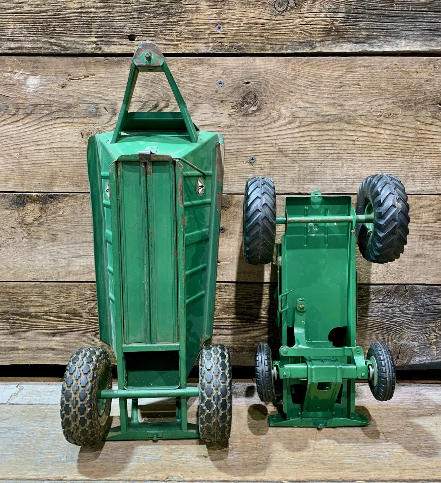 1940s-60s Doepke Model Toys, Green, Euclid Earthmover, Pressed Steel - Etsy