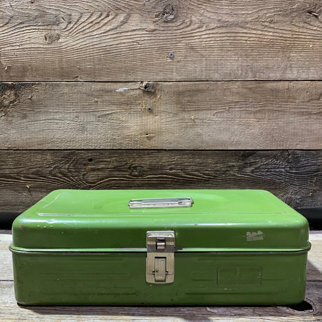 Vintage Union, Green Metal, Utility Box, Tackle Box, 13" - Etsy