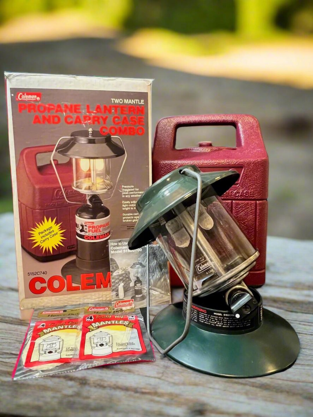 Coleman, Two Mantle, Propane Lantern & Carry Case Combo, 5152C740, in Box - Etsy