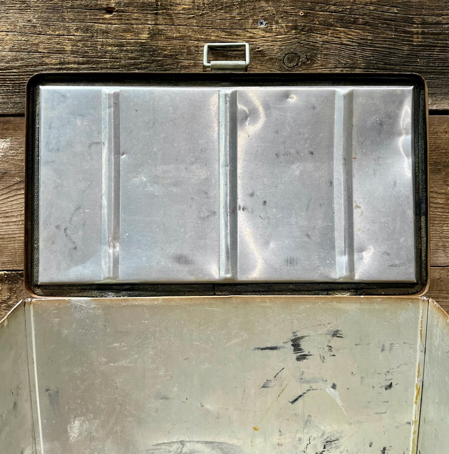 1950s Hemp & Co., Little Brown Chest, Insulated Metal Cooler - Etsy
