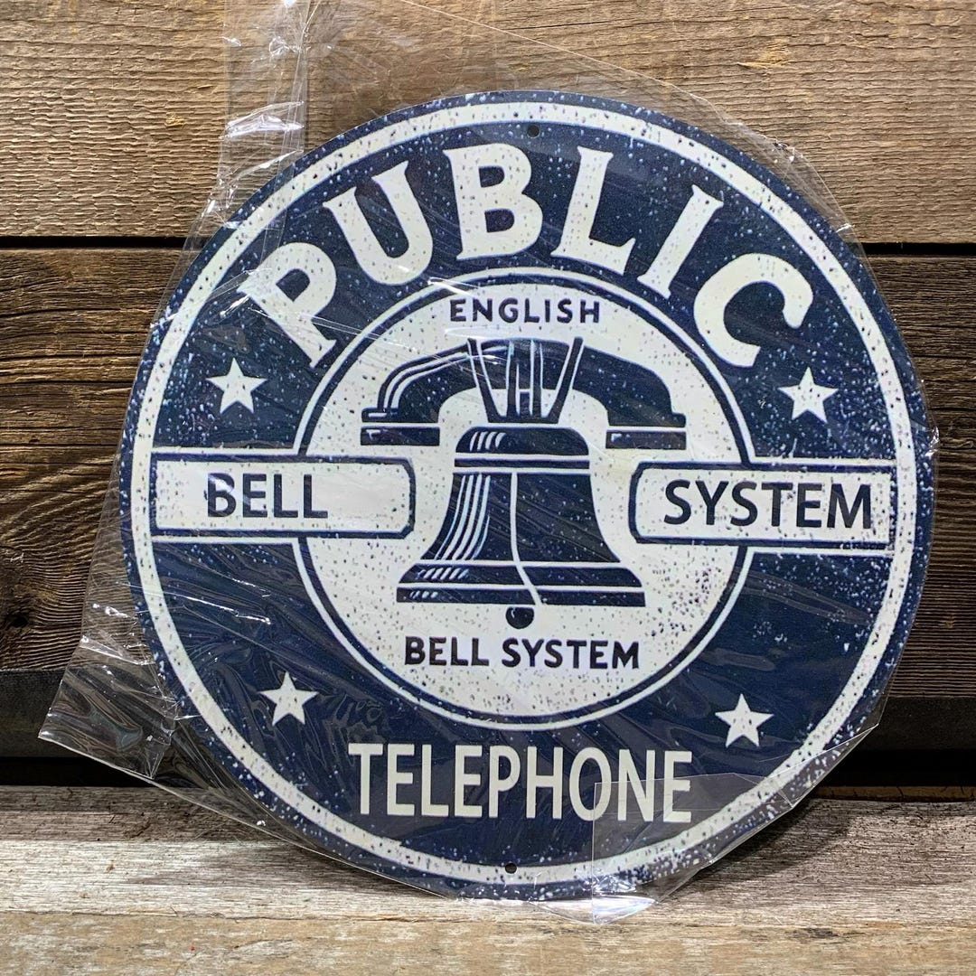 Bell System, Public Telephone, Reproduction, Tin Metal Sign, NIP - Etsy