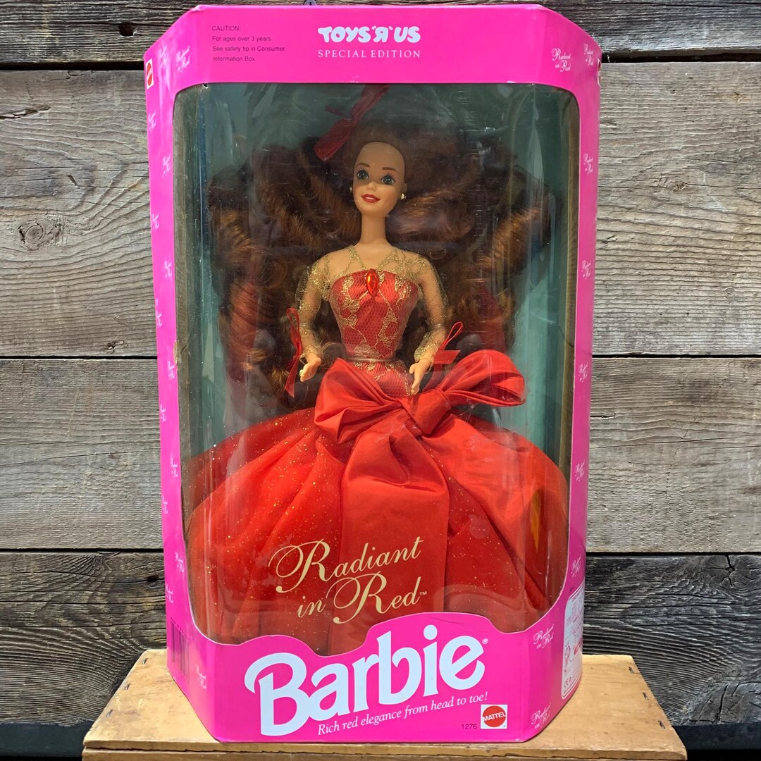1992 Mattel, Toys 'R' Us, Special Edition, Radiant in Red Barbie, NIB ...