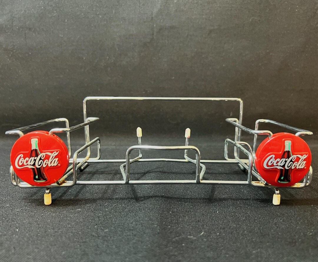 Vintage 1990s Coca-cola, Chrome Diner Condiment Rack, Napkin Holder, 9 ...