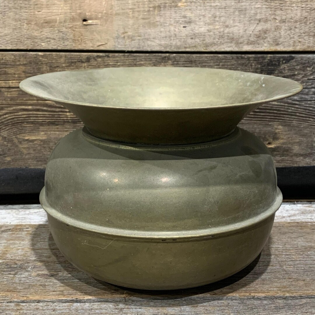 Vintage Brass Spittoon, 8" X 6" - Etsy