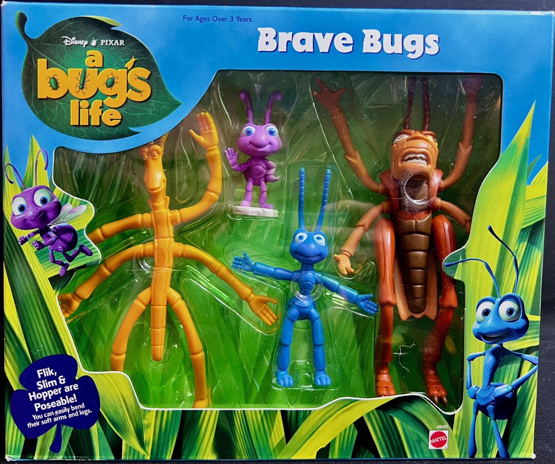 Mattel, Disney/pixar, A Bug's Life, Brave Bugs, No. 69497, NIB - Etsy