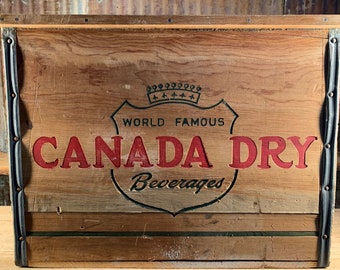 Vintage Mini Canada Dry Crate Wooden Crate Vintage Soda Crate - Etsy