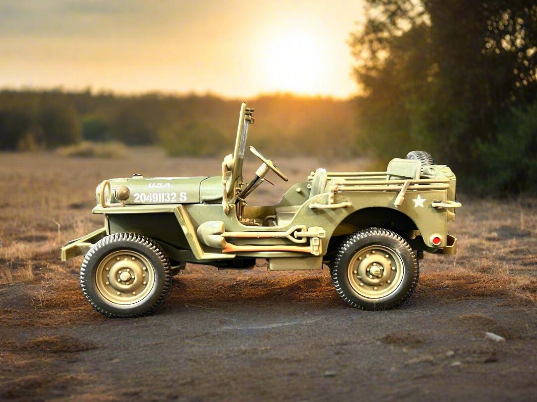 Vintage Gate, Willy's Jeep, U.S.A. Army 20491132 S, 1:18 Scale, Diecast ...