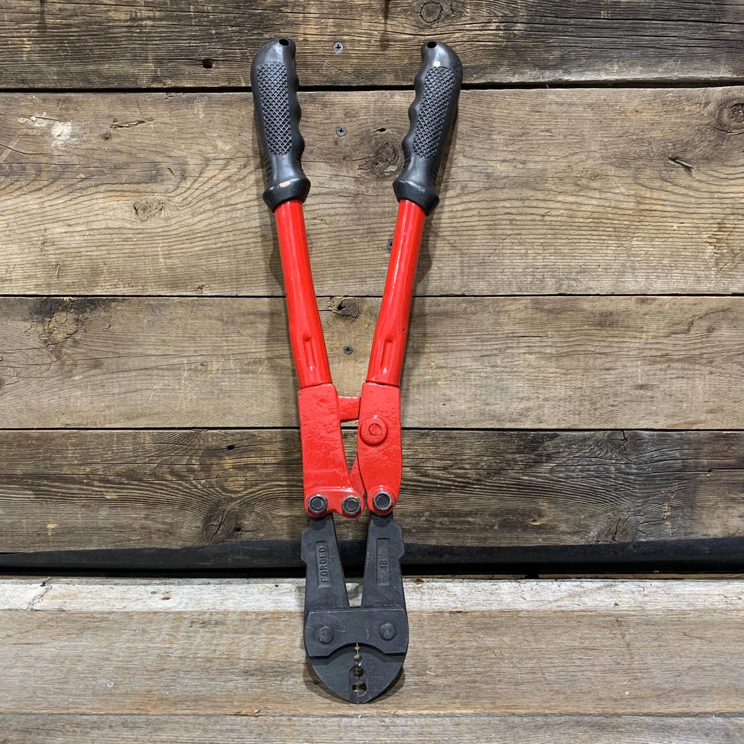 Adjustable Forged 18" Bolt Cutter, Black/red - Etsy