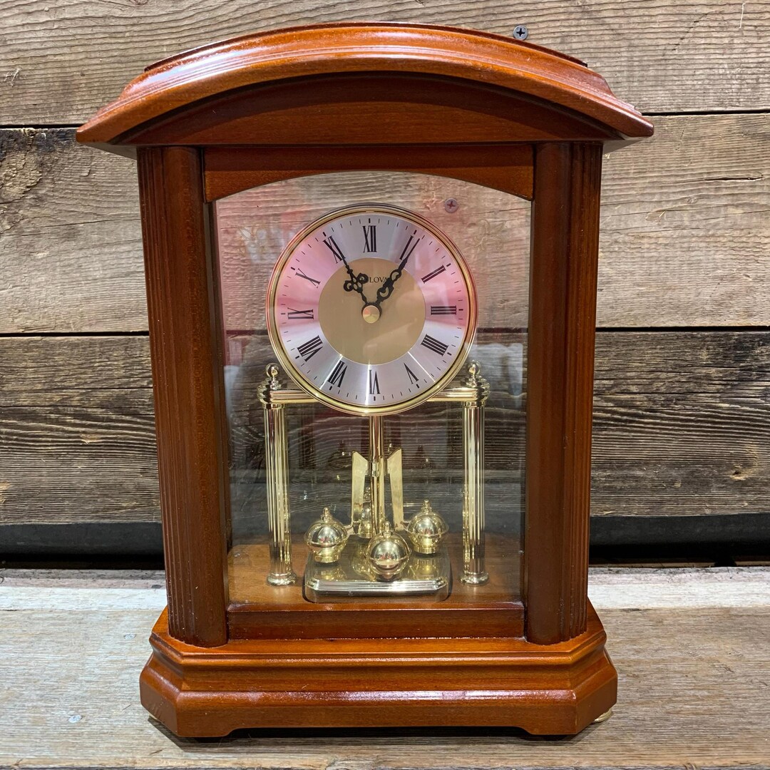 Bulova Corp., B1848 Nordale Clock, Walnut Finish, T & W - Etsy