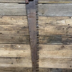 Vintage Two-man Timber Logging Saw, Unique Tooth Pattern, 45.25 - Etsy