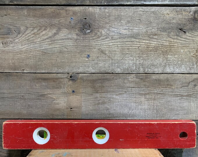 Vintage Johnson Levels, Red Wood Level No. 182, Made in U.S.A. - Etsy