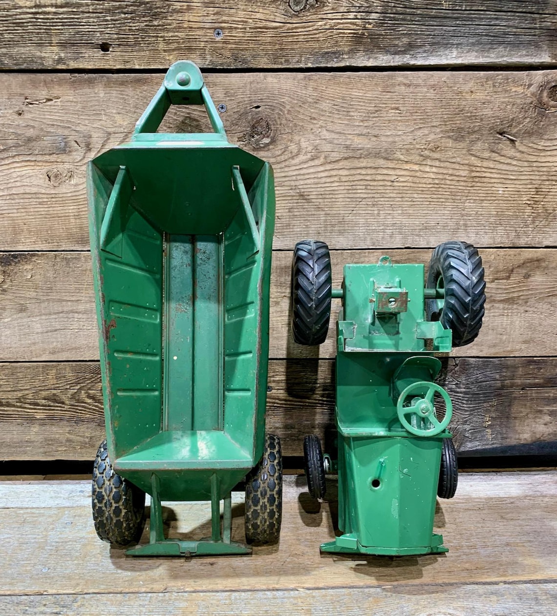 1940s-60s Doepke Model Toys, Green, Euclid Earthmover, Pressed Steel - Etsy