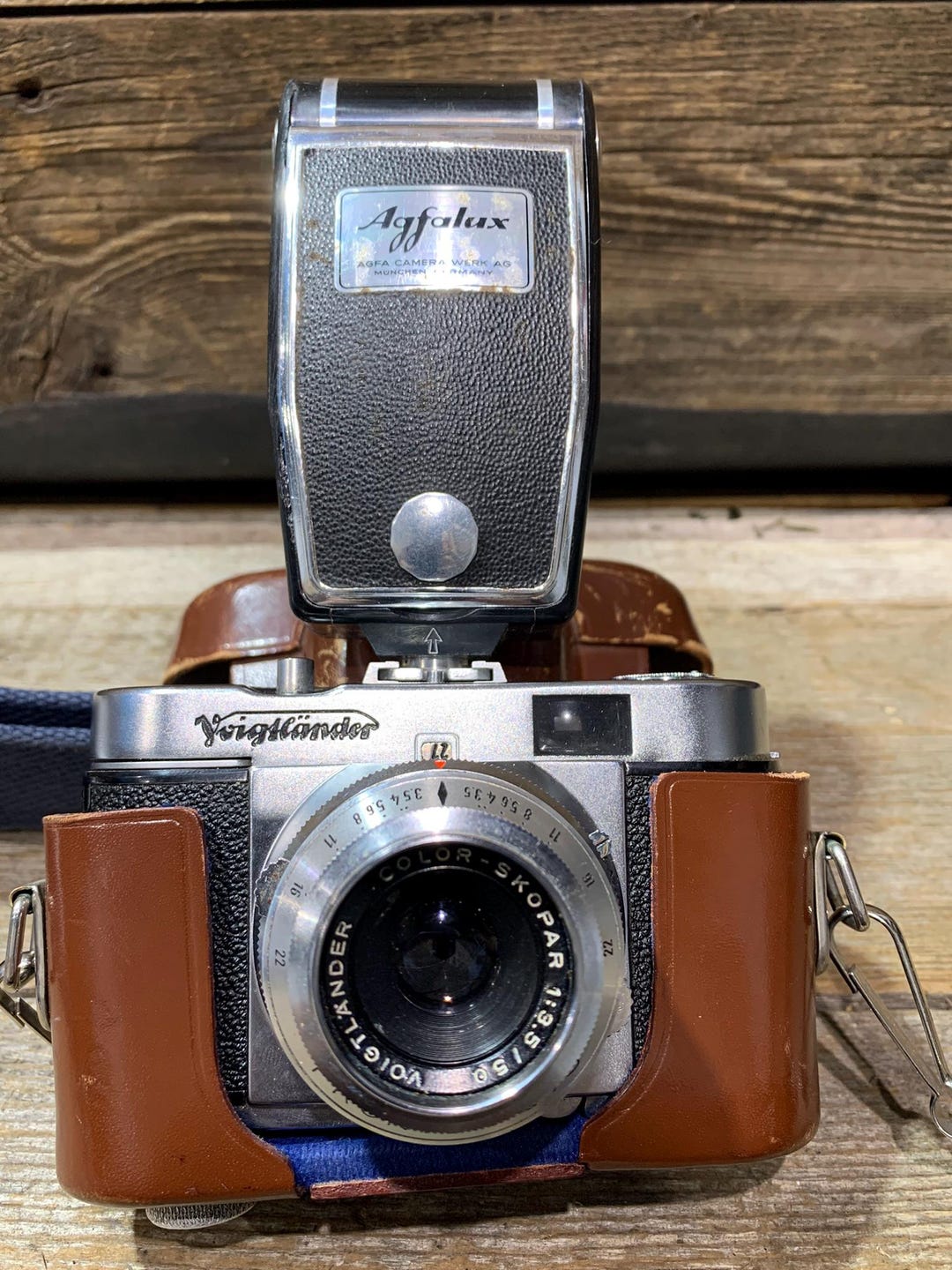 Voigtlander Vito B 35mm Camera With Agfalux Flash, Leather Cases - Etsy