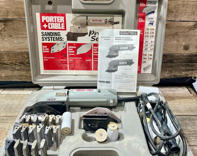 Porter Cable, Profile Sander, Model 444, 120V, Type 2, in Case, T & W ...