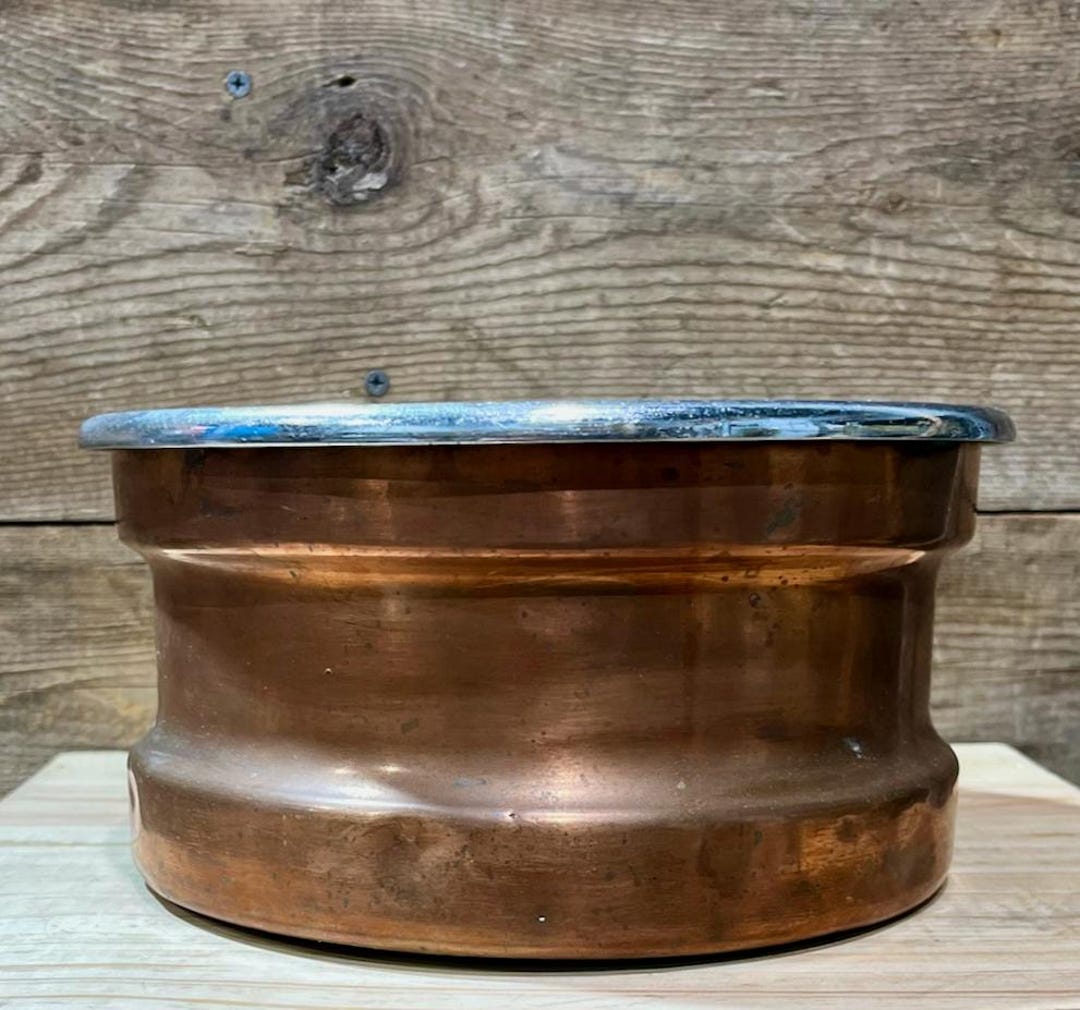 Antique Copper Spittoon, Removable Lid, 8" - Etsy