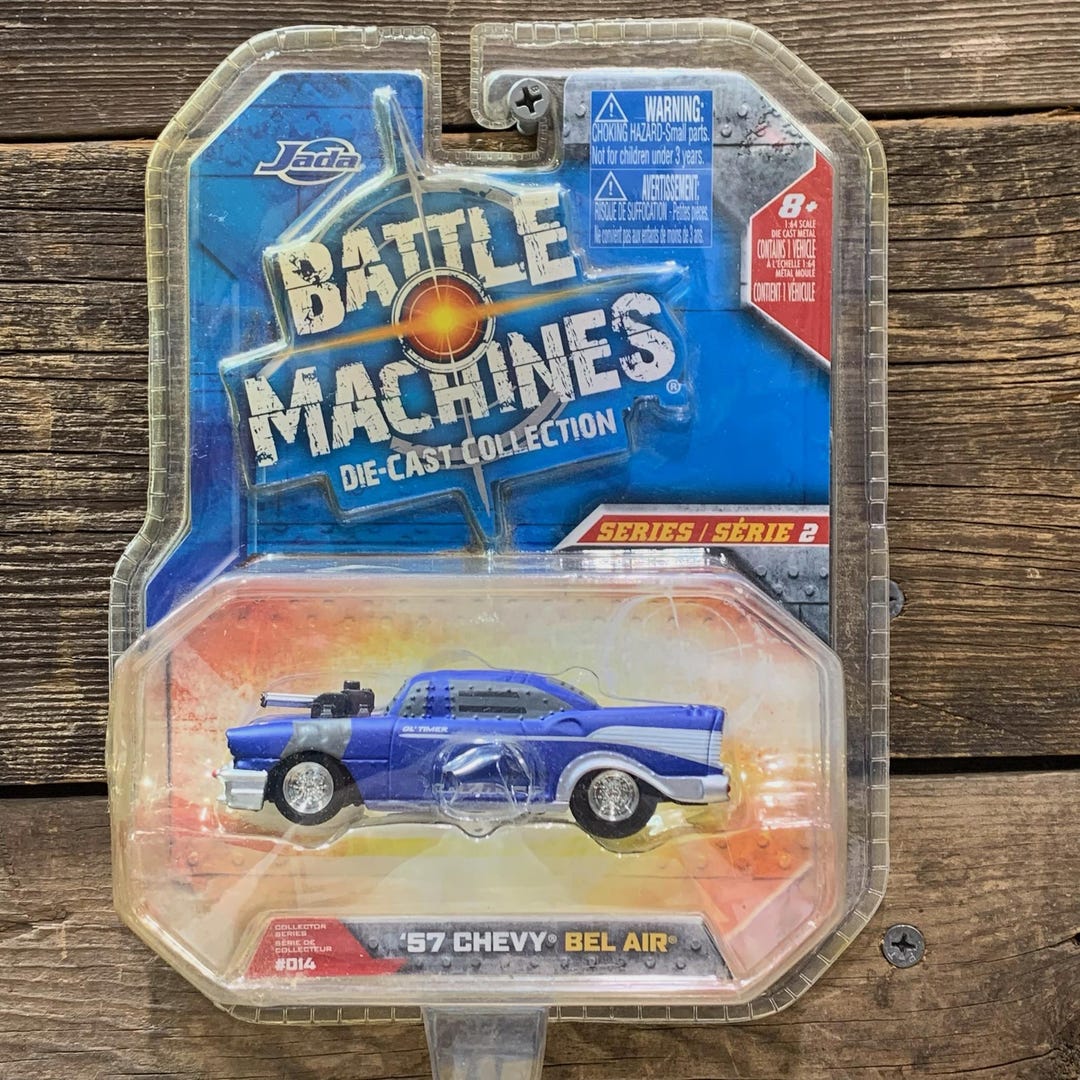 Jada Toys, Battle Machines, Series 2, '57 Chevy Bel Air, #014, NIP - Etsy
