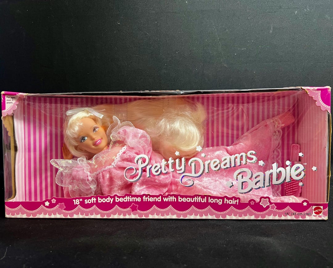 1995 Mattel, Pretty Dreams Barbie, 18" Soft Body Barbie, NIB - Etsy