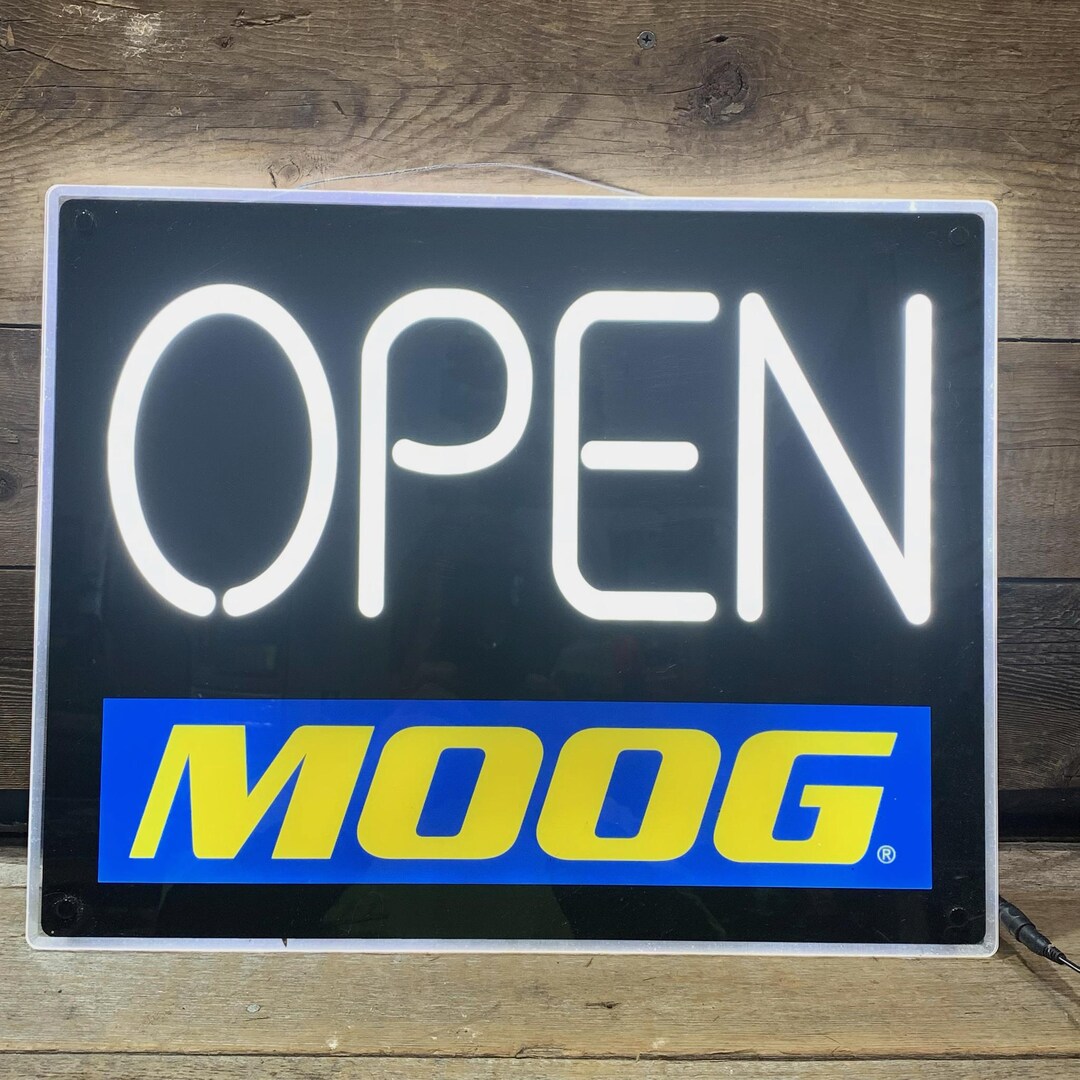 Moog, Neon Light-up "open" Sign, Plastic, T & W - Etsy