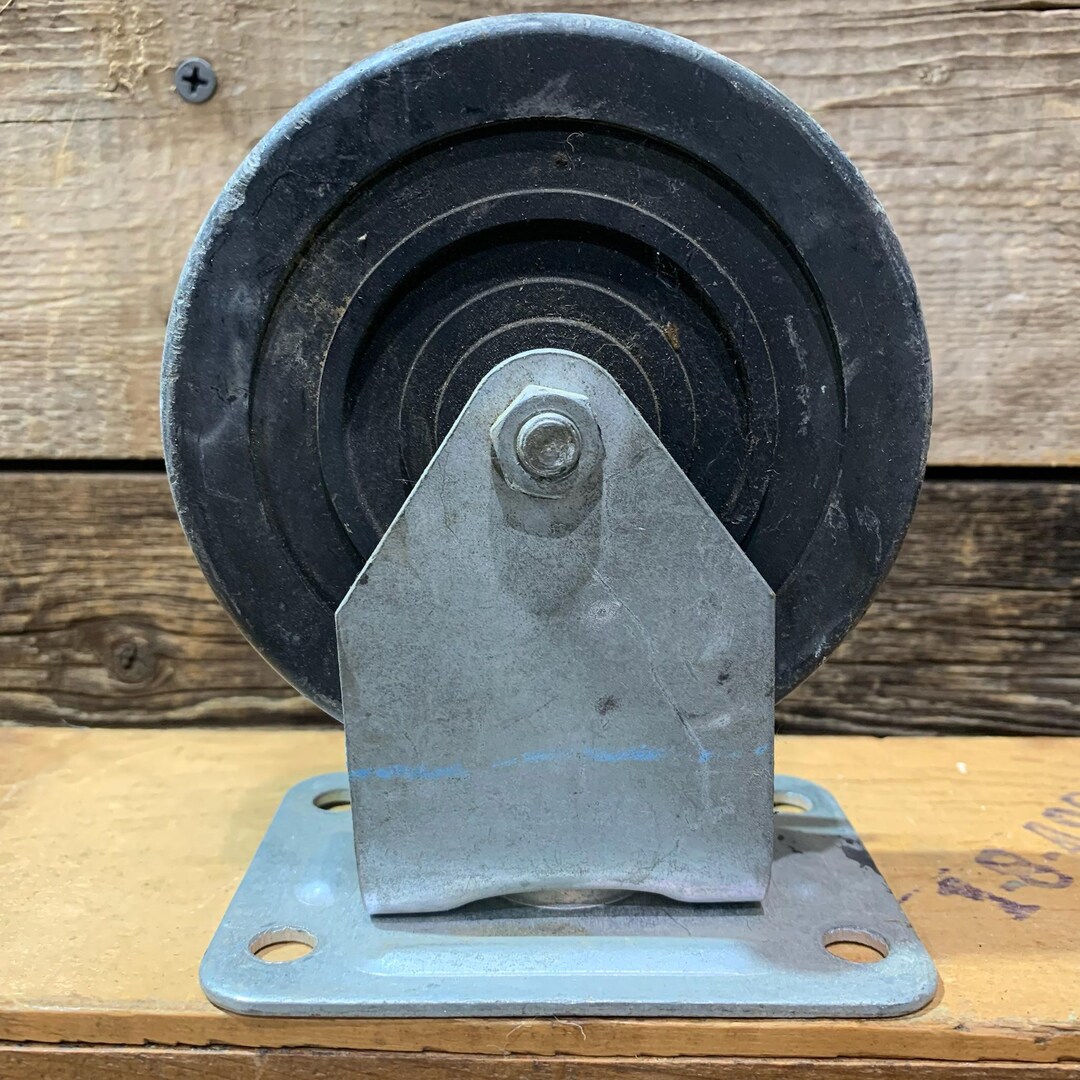 Steel Caster, Hard Rubber Wheel, Marked "15/4" - Etsy