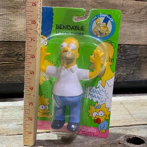 1990 Jesco, the Simpsons, Bendable Action Figure, Homer Simpson, NIP - Etsy