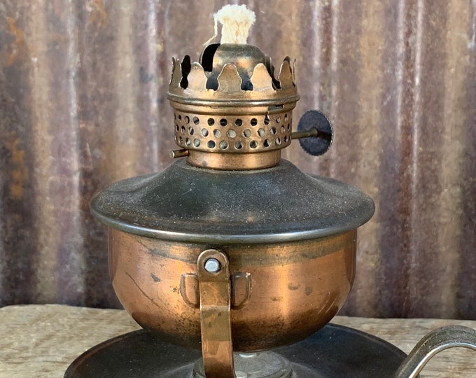 Vintage Copper Handheld Kerosene Lantern, No Chimney - Etsy