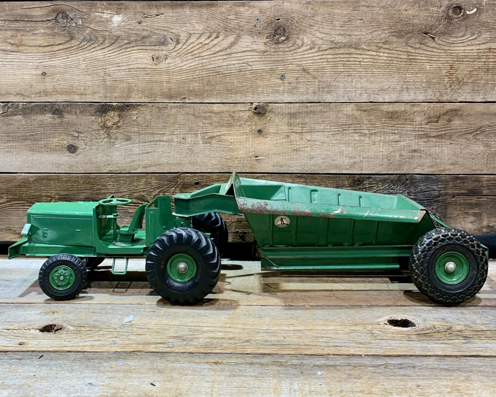 1940s-60s Doepke Model Toys, Green, Euclid Earthmover, Pressed Steel - Etsy