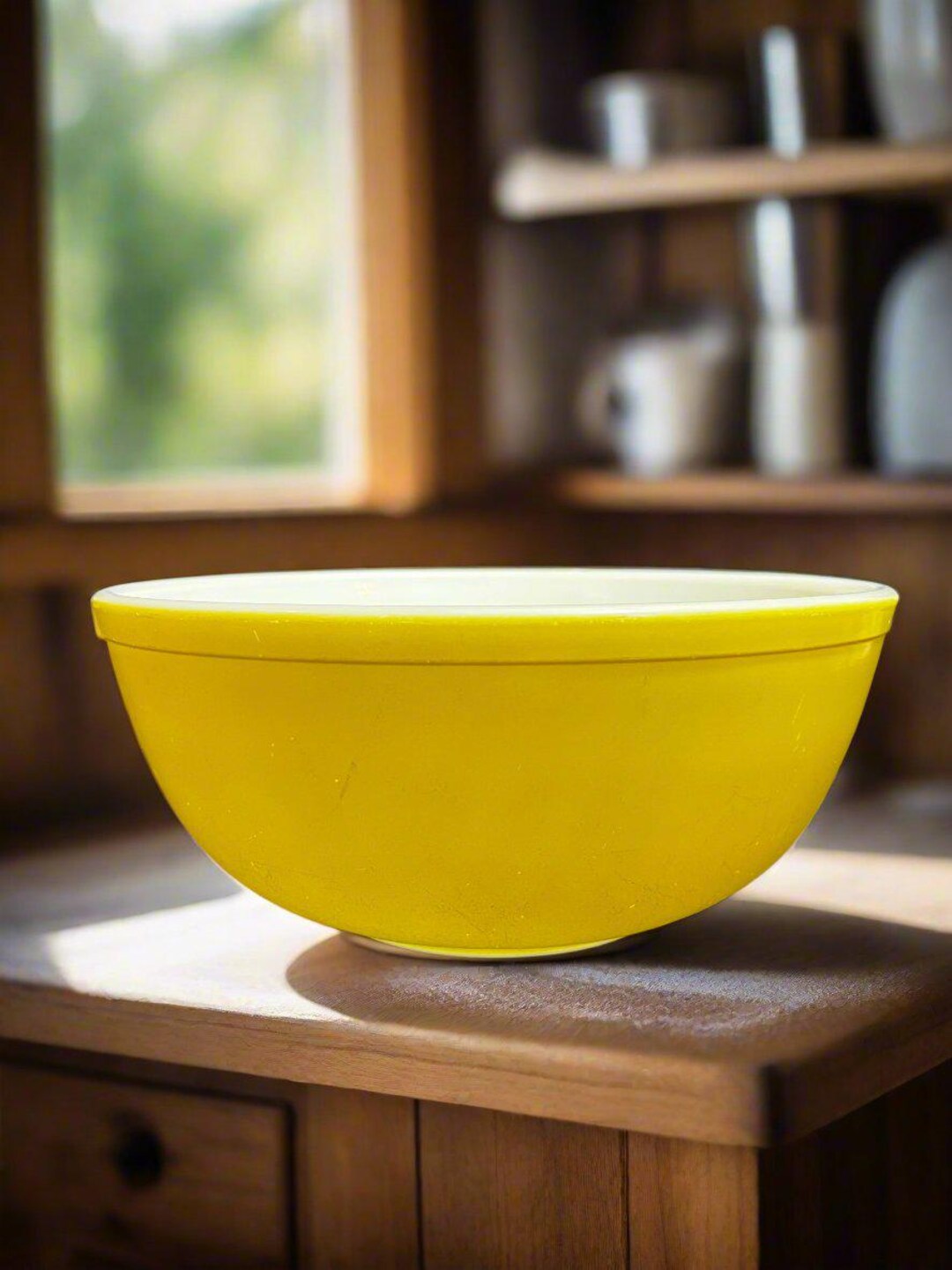 Vintage Pyrex, Mixing Bowl, Primary Colors, Yellow, 404, 4 Quart - Etsy