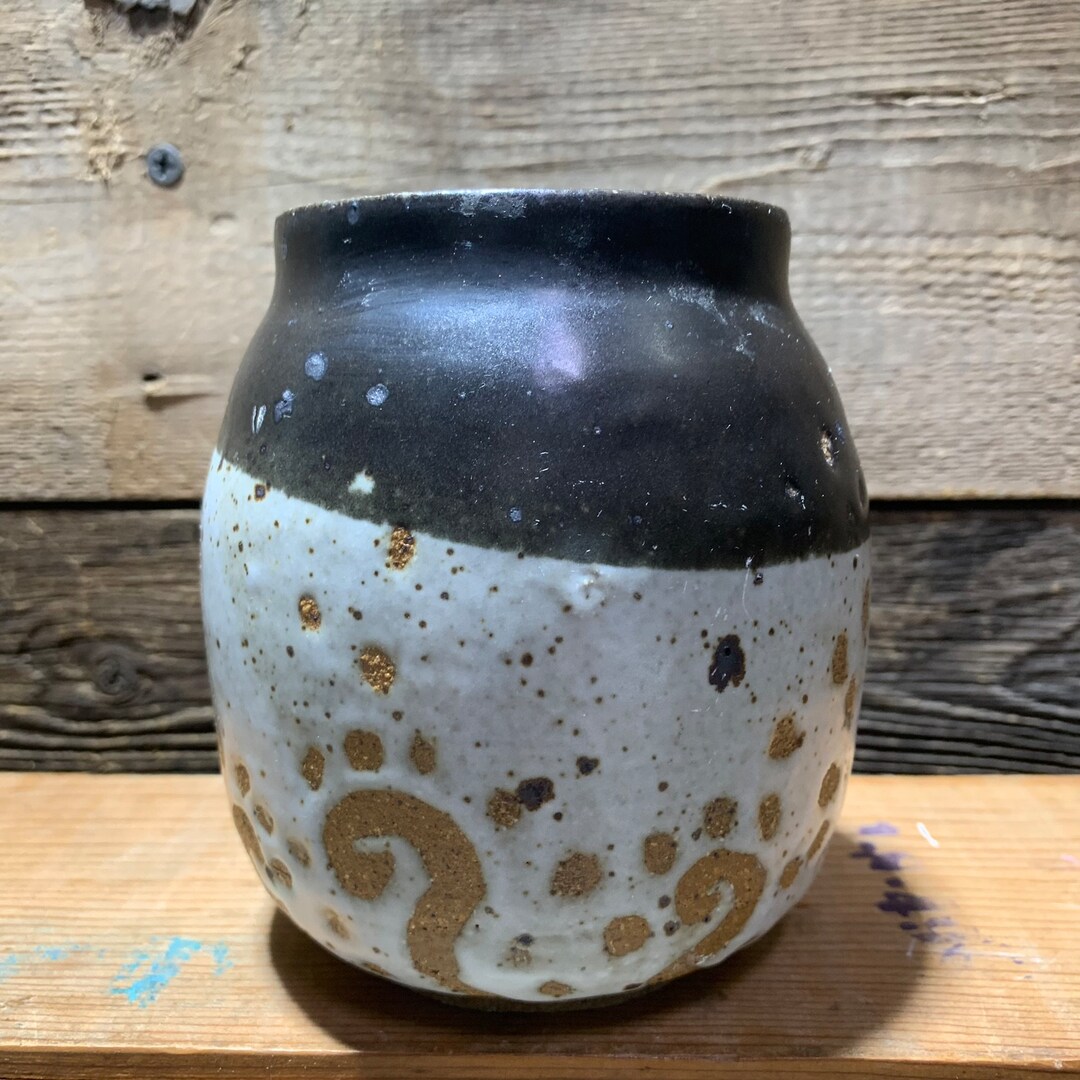 Vintage Handmade Pottery, Pot/planter With Marbles, 4.5 - Etsy