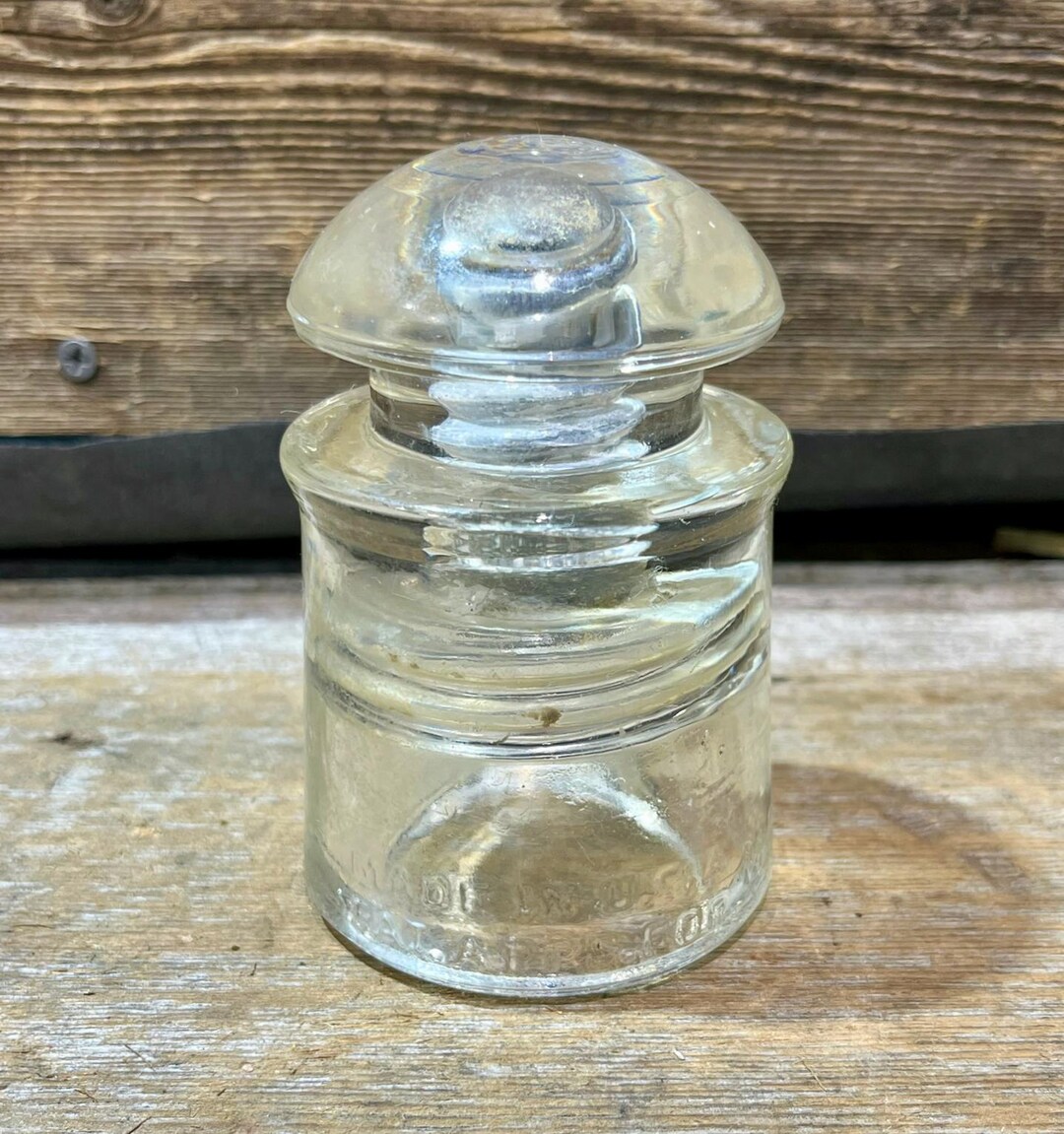 1920s-40s Pyrex, T.M. Reg U.S., Clear Glass Insulator, 4" - Etsy